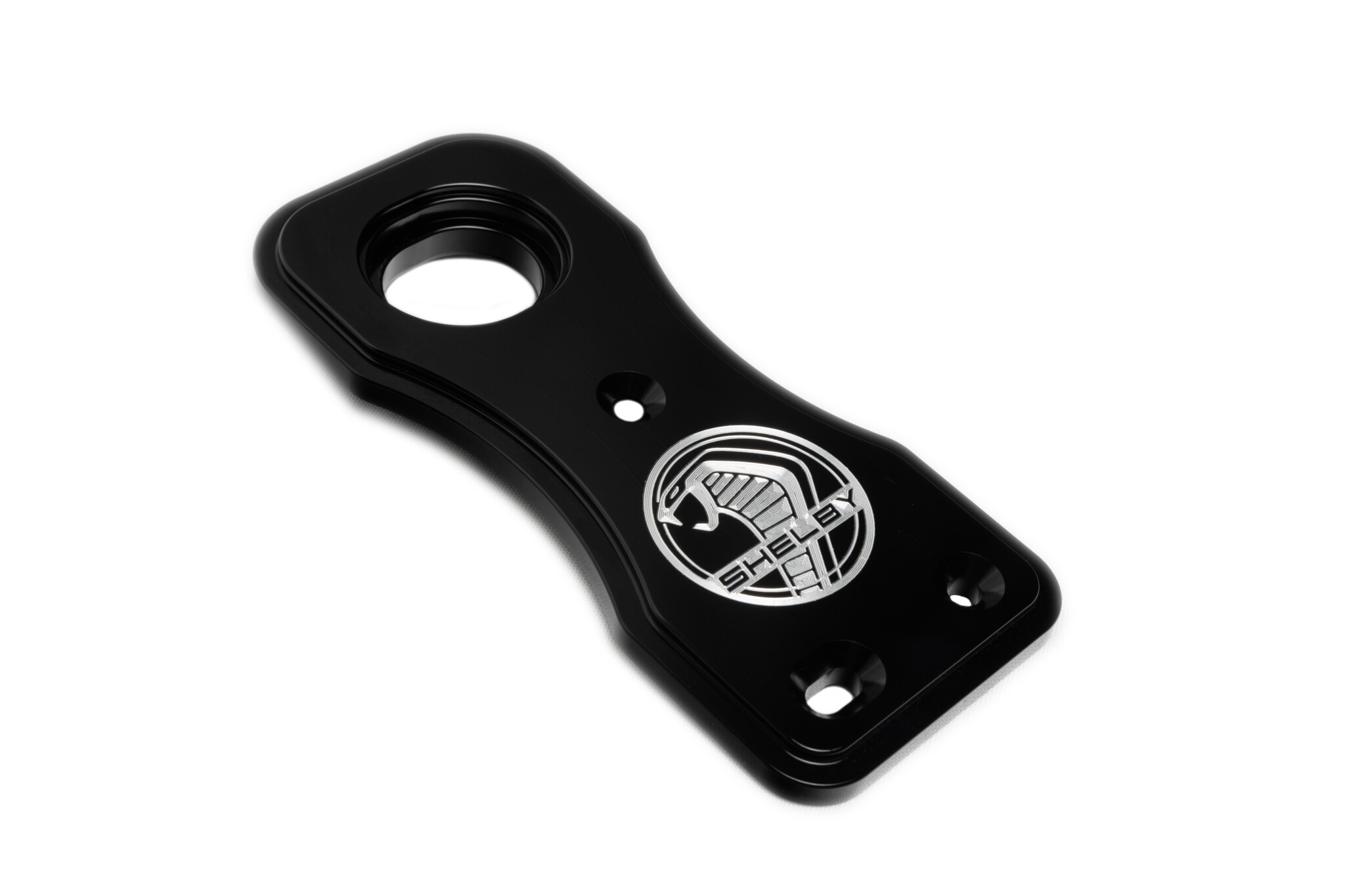 SHELBY Billet Radiator Mounts (Silver Logo) - Fathouse Performance